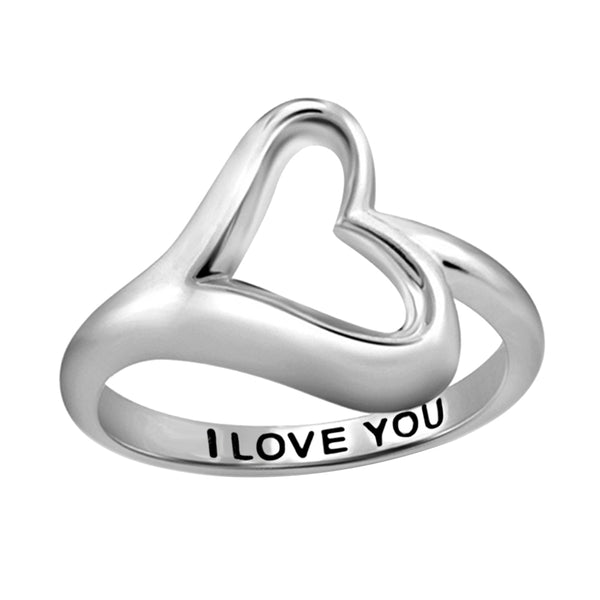 Engraved Heart Ring- Assorted Finish – kidzcandesign.com